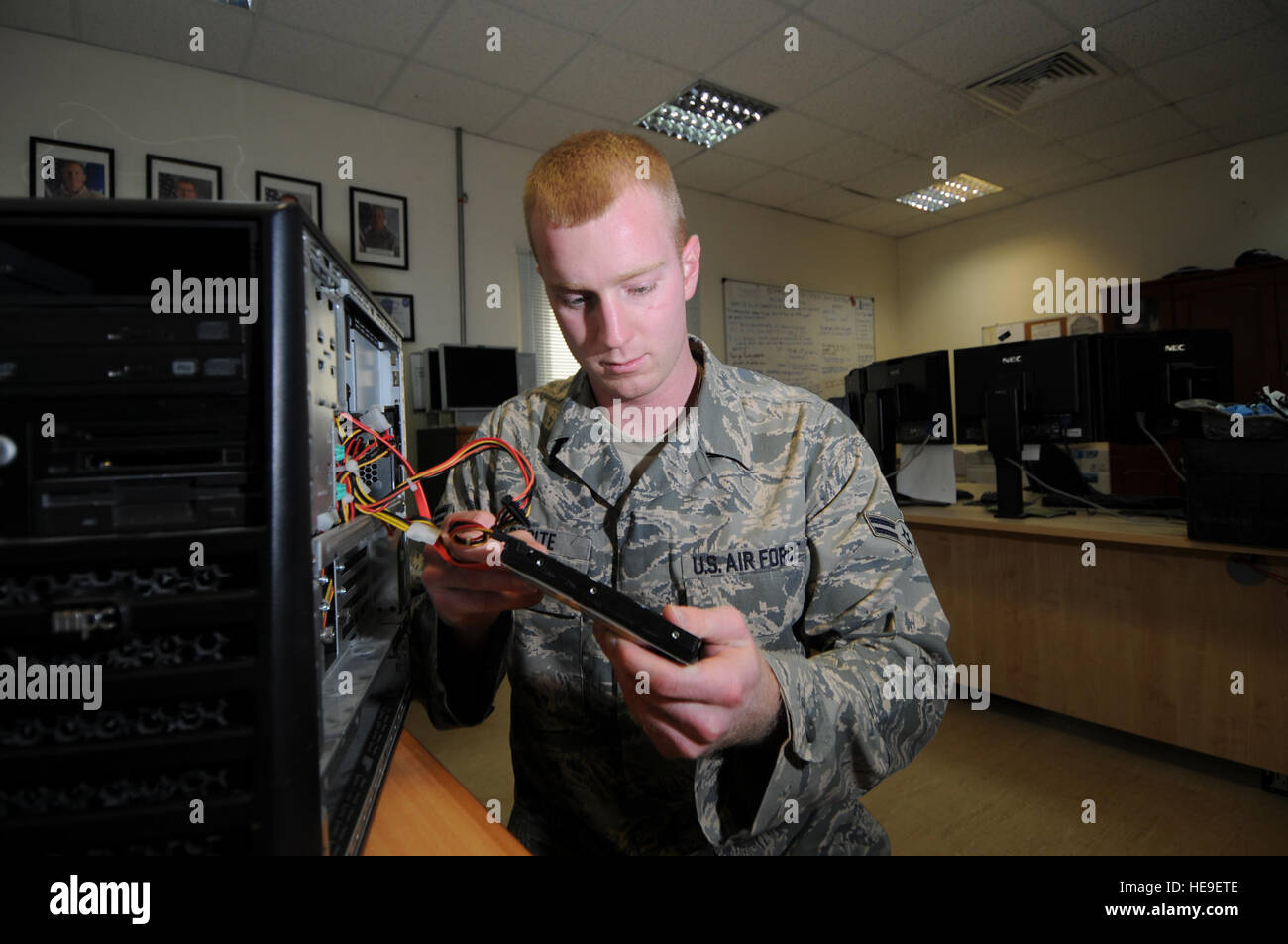 Airman 1st Class Todd Stolte, 379th Expeditionary Communications ...
