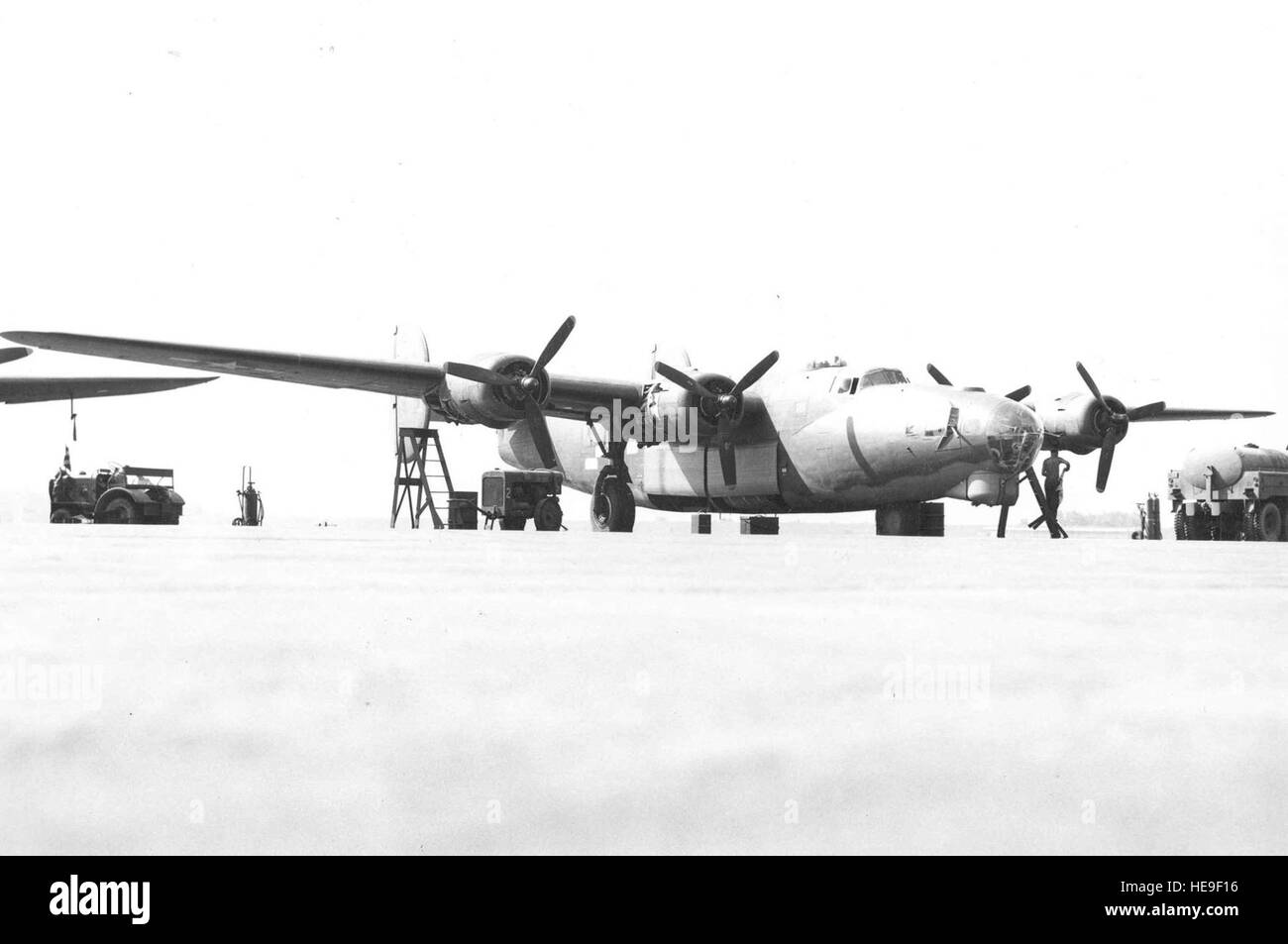 The Consolidated XB-24J is a modified B-24J-15-CO with a B-17G nose ...