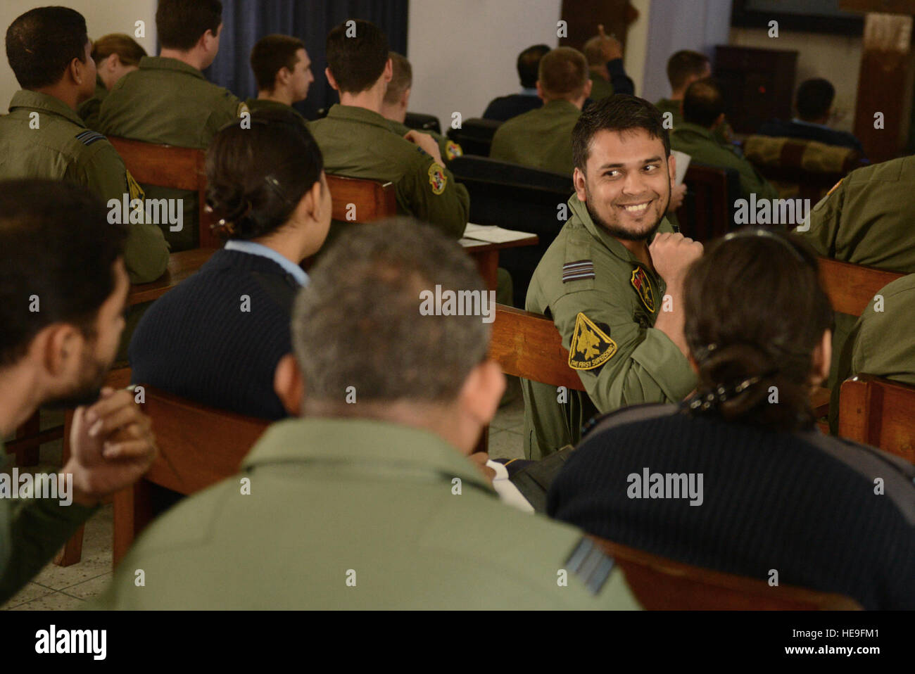 A Bangladesh Air Force F-7BG fighter pilot assigned to 5th Squadron ...