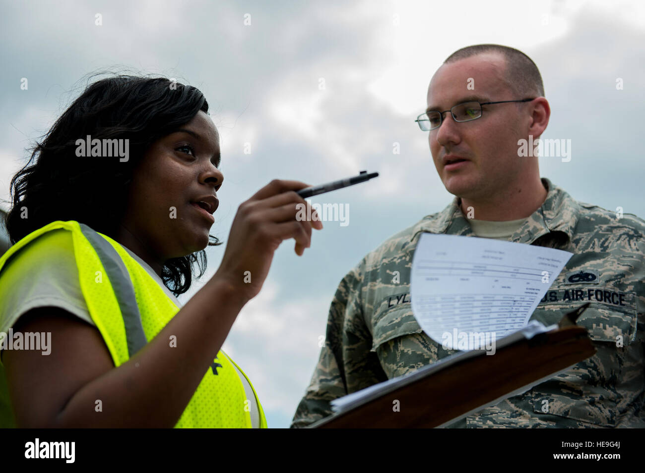 U.S. Air Force Senior Airman Quanecia Worthy, a traffic management ...