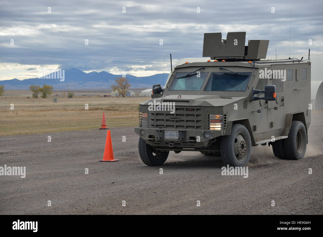 741st Missile Security Forces Squadron convoy response force members ...
