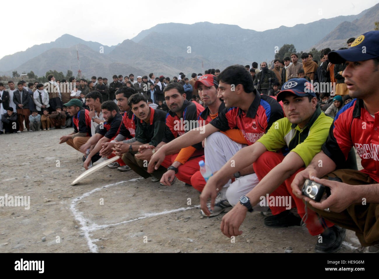 The Kerala Eagles prepare to receive their second place gifts after a ...
