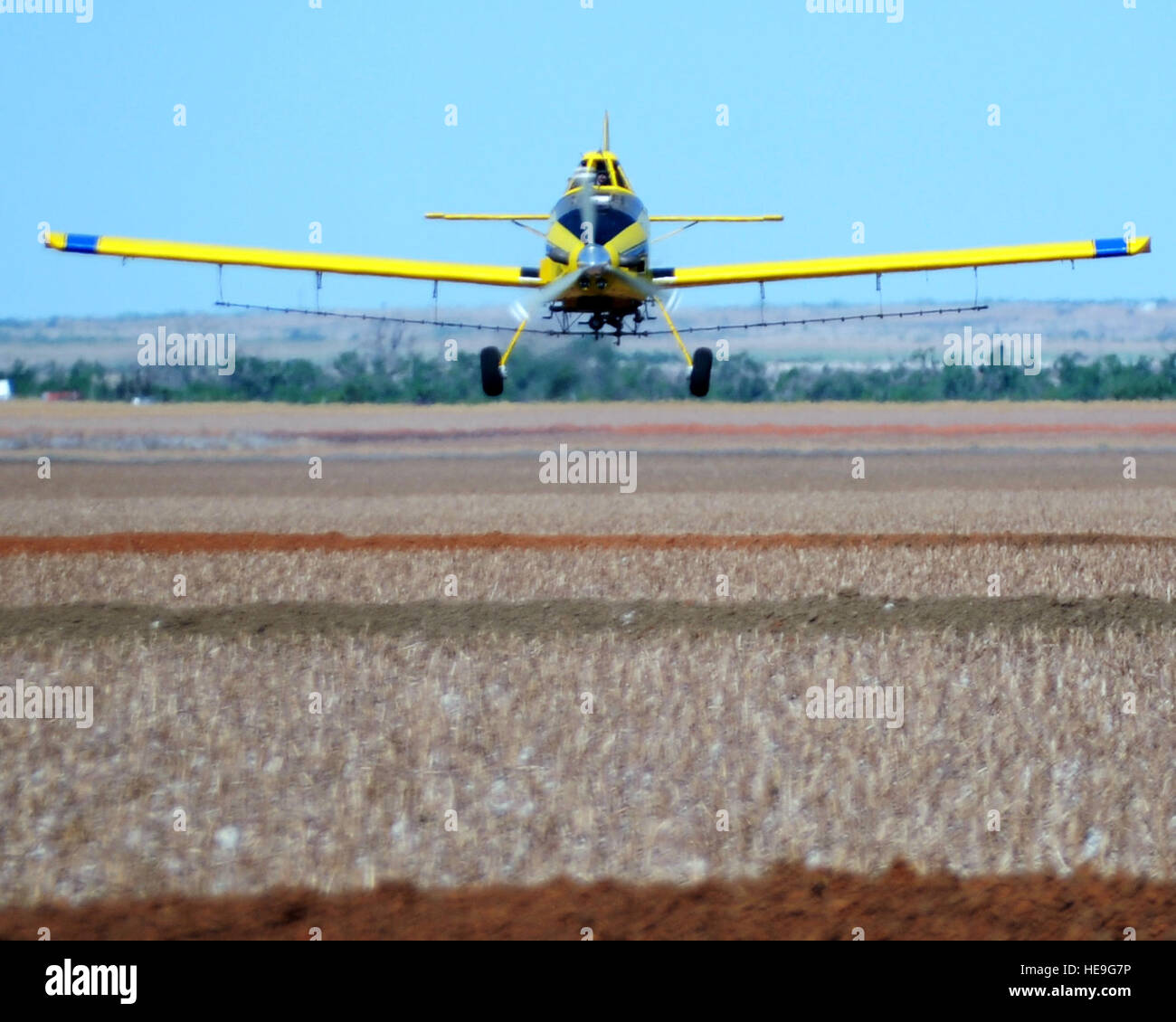ALTUS AIR FORCE BASE, Okla. -- An Air Tractor Model 502 aircraft flies ...