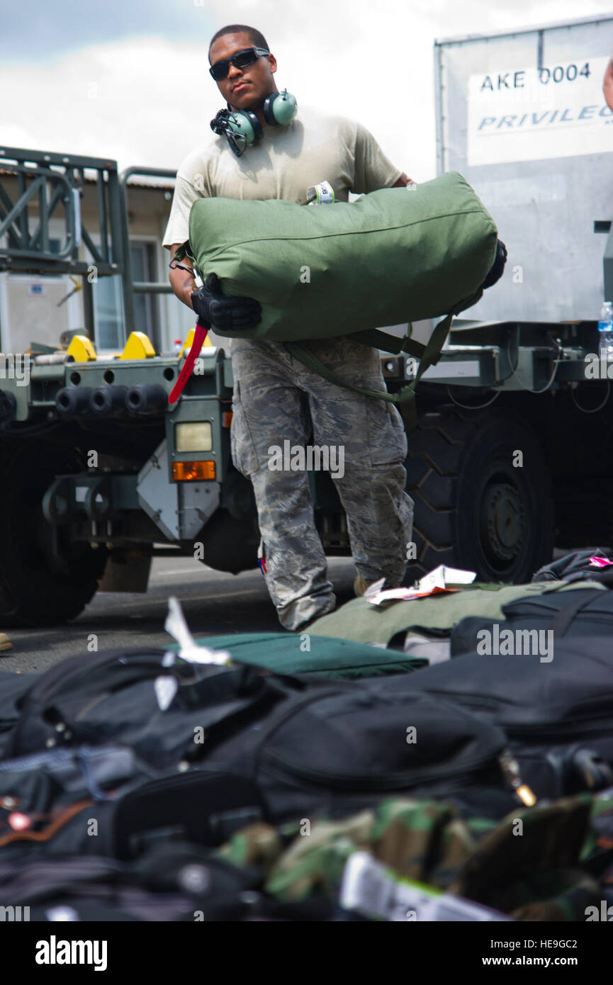 U.S. Air Force Staff Sgt. Eric Booker, an aircraft maintainer from the ...