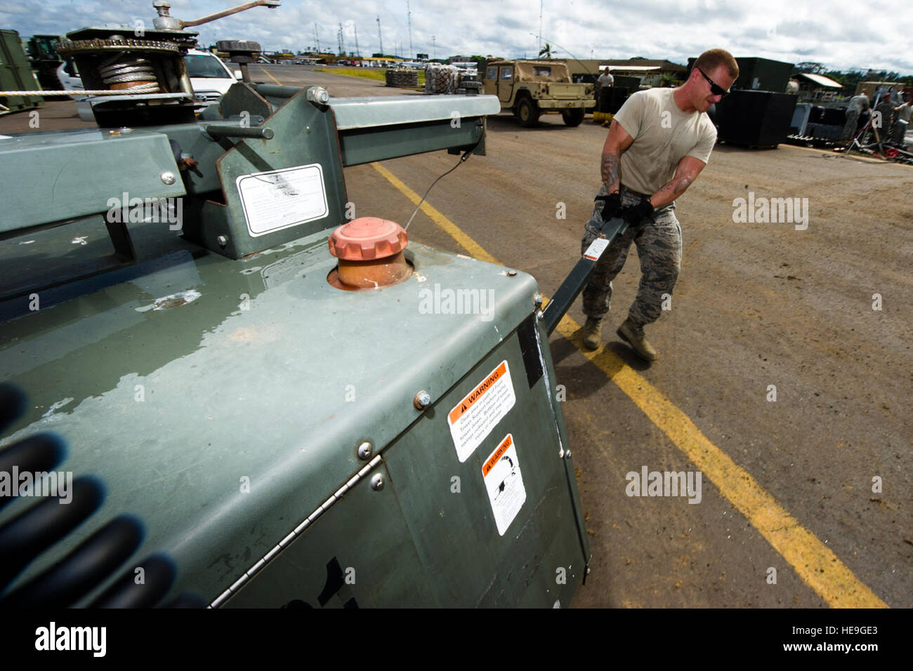 U.S. Air Force Staff Sgt. Joseph Bixler, Joint Task Force-Port Opening ...