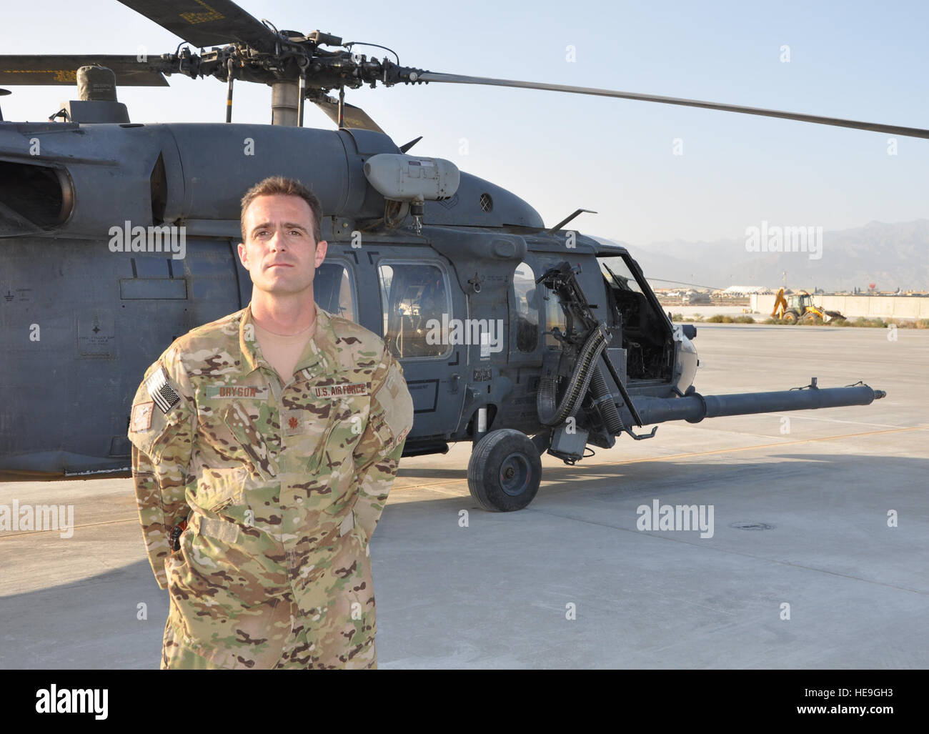 Maj. Parkin Bryson, 83rd Expeditionary Rescue Squadron HH-60 Pave Hawk ...
