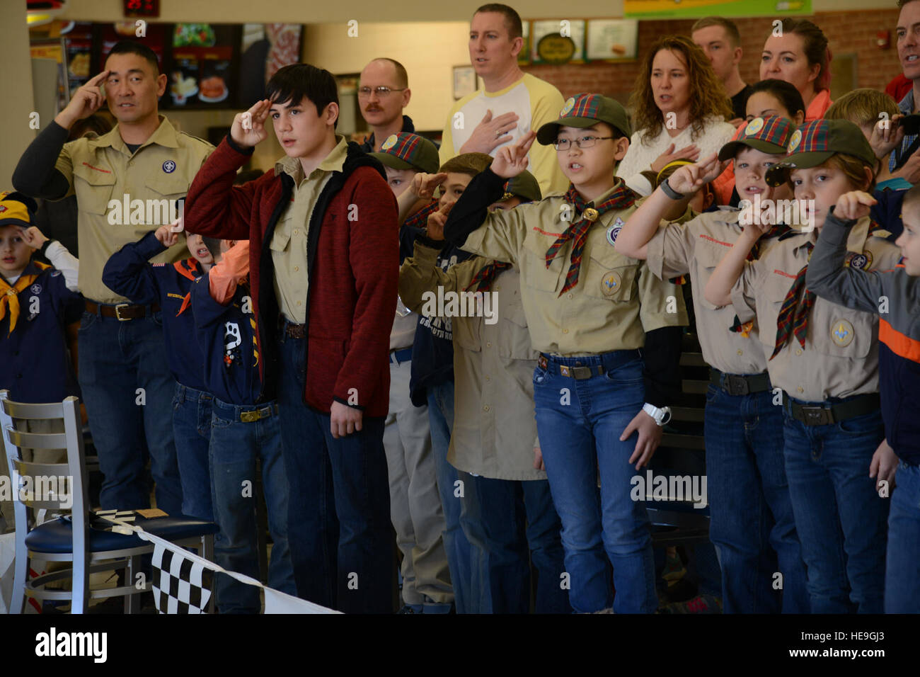 Cub scout salute hi-res stock photography and images - Alamy