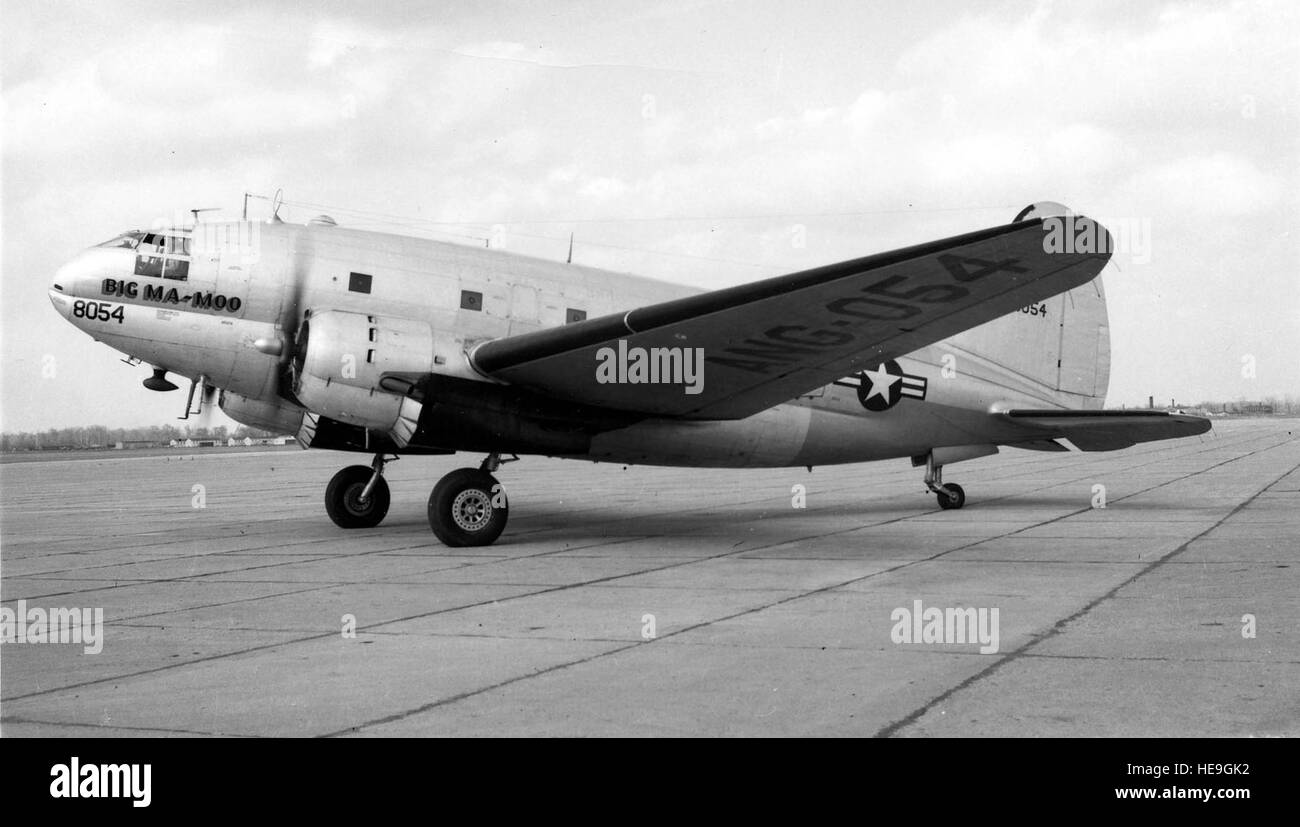 Curtiss C-46D side view (C-46D-15-CU, "Big-Ma-Moo", S/N 44-78054 ...