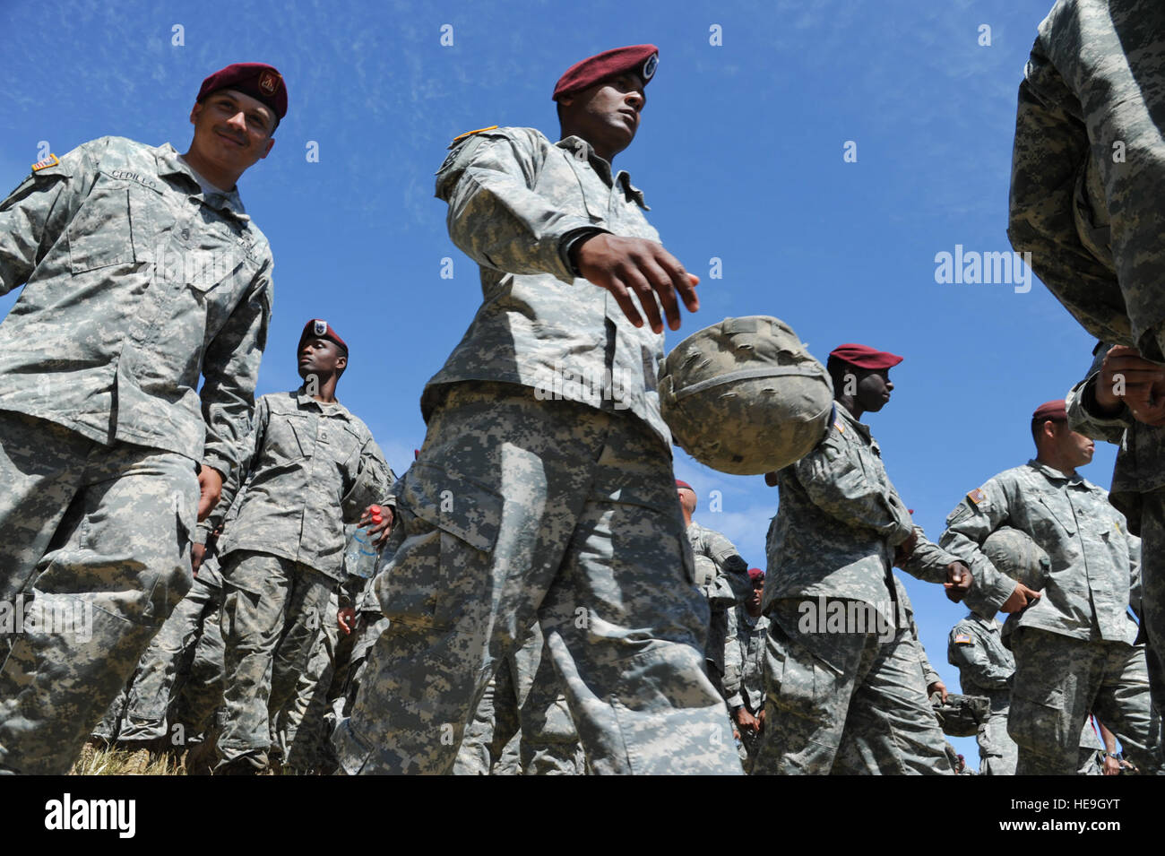 Parachutist of the american 101st airborne division hi-res stock ...