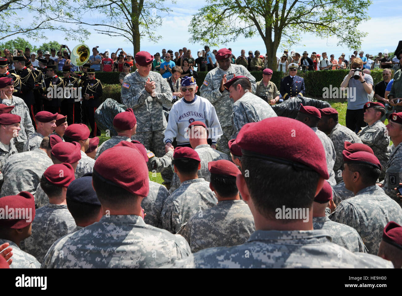 U.S. Army Maj. Gen. John Nicholson Jr., left, commanding general, 82nd ...