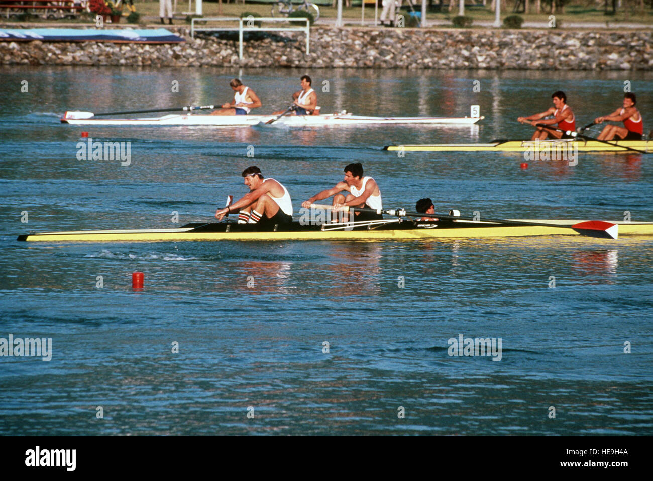 Lieutenant (LT) Daniel Lyons and Robert Espeseth of the US Olympic ...