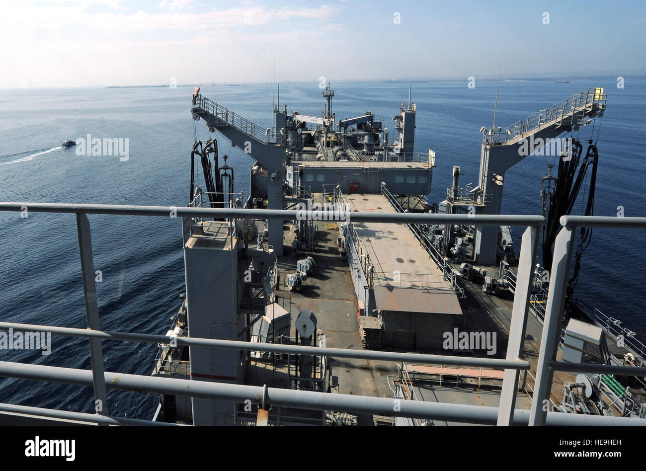 A U.S. Navy Maritime Expeditionary Security Squadron 3, or MSRON 3 ...