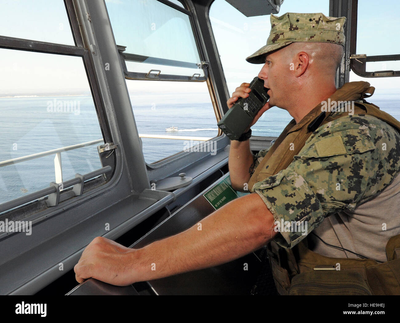 U.S. Navy Petty Officer 1st Class Michael Ronga, the Maritime ...