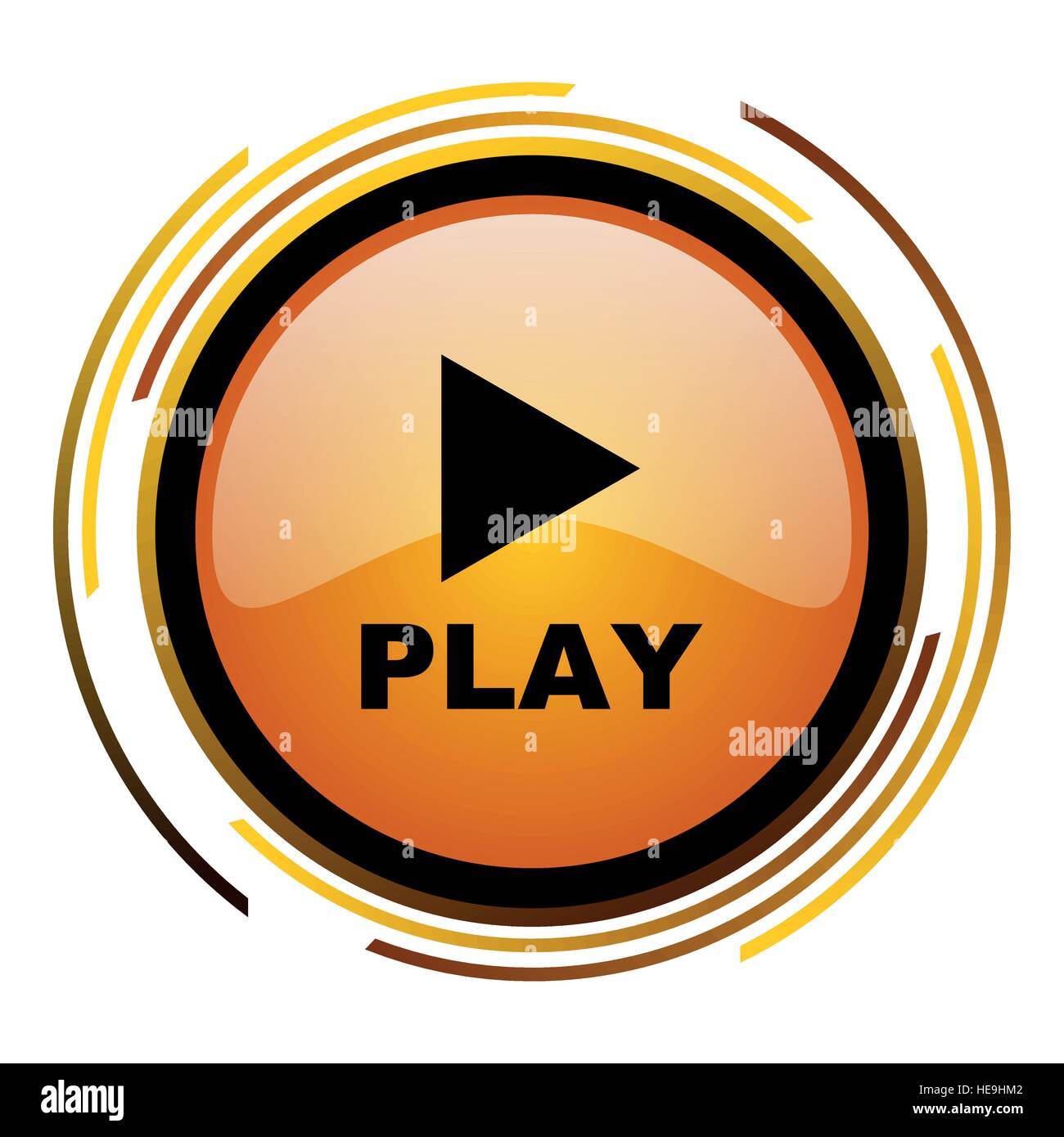 Play button on dvd player Stock Vector Images - Alamy
