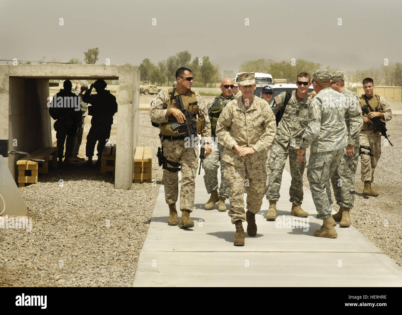 Chairman of the Joint Chiefs of Staff Marine Gen. Peter Pace walks to a ...
