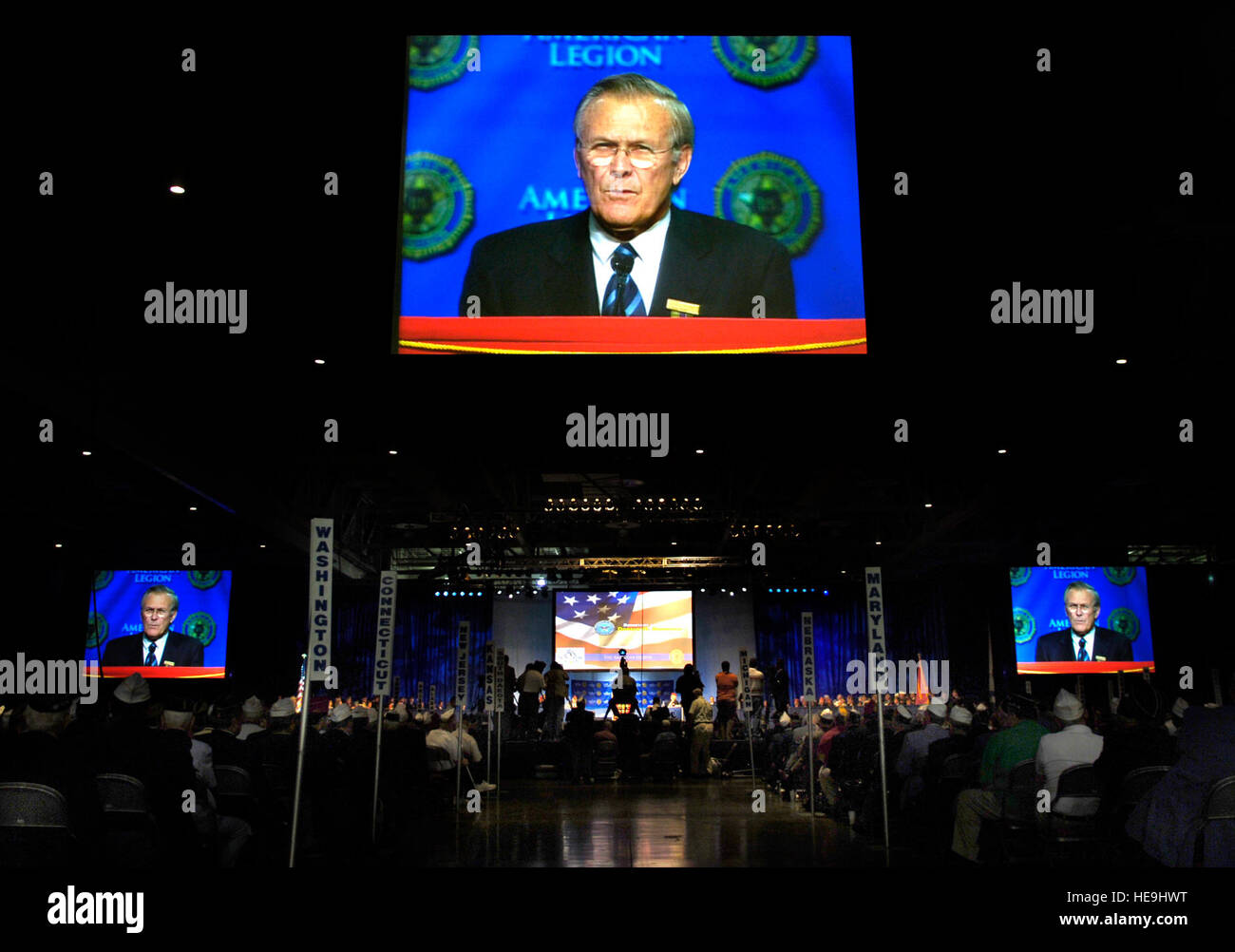 The U.S. Defense Secretary addressed veterans at the 88th American ...