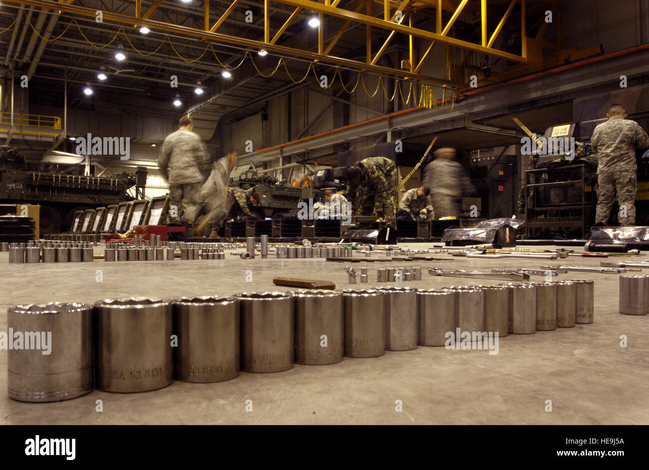 Soldiers from the 1/25 SBCT formerly the 172nd, perform the maintenance ...
