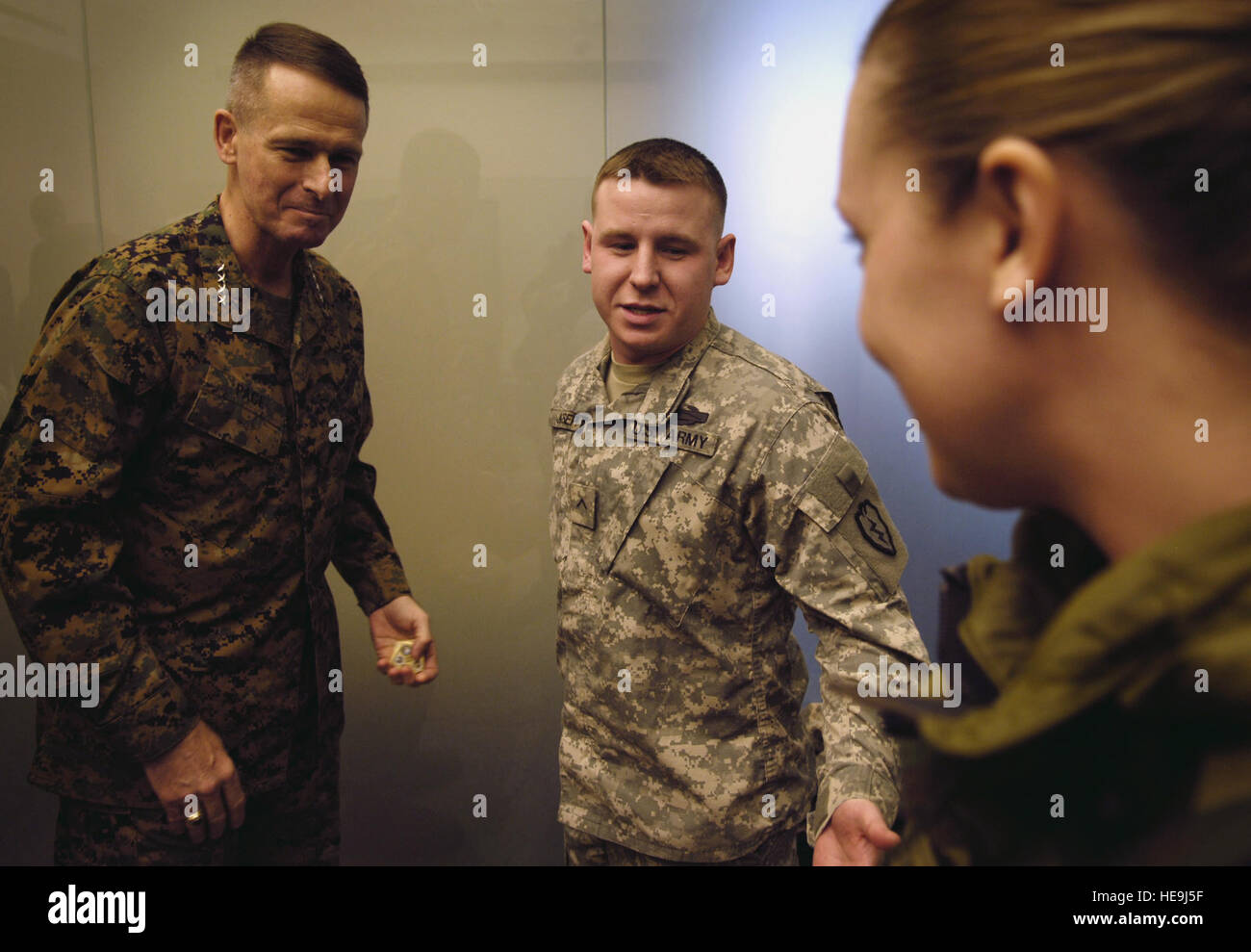 Private Joshua Joseph introduces his fiance to the Chairman of the ...