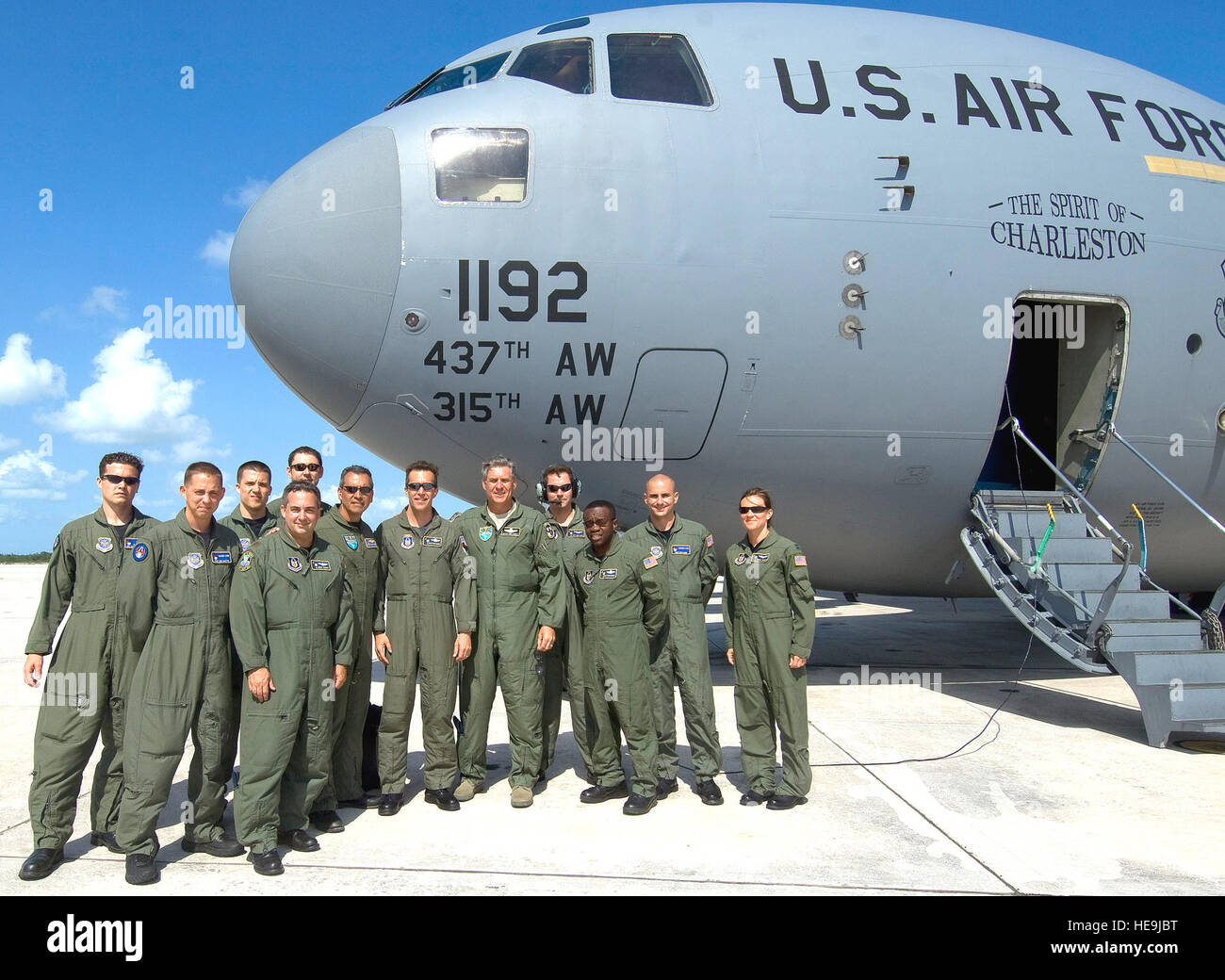 Members of the 75th Joint Civilian Orientation Conference(JCOC) aircrew ...