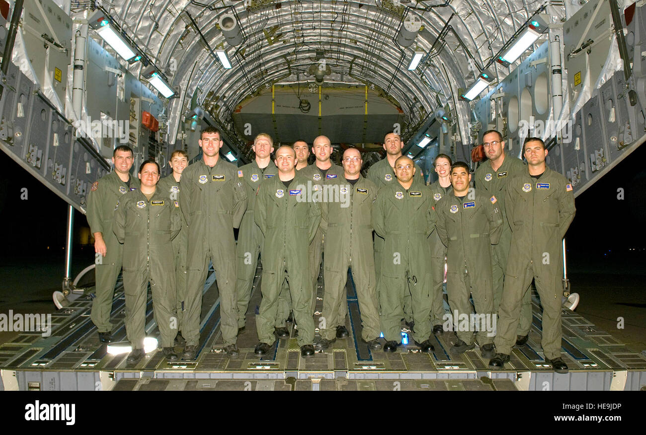 The C-17 Globemaster III aircraft and crew that brought three former ...