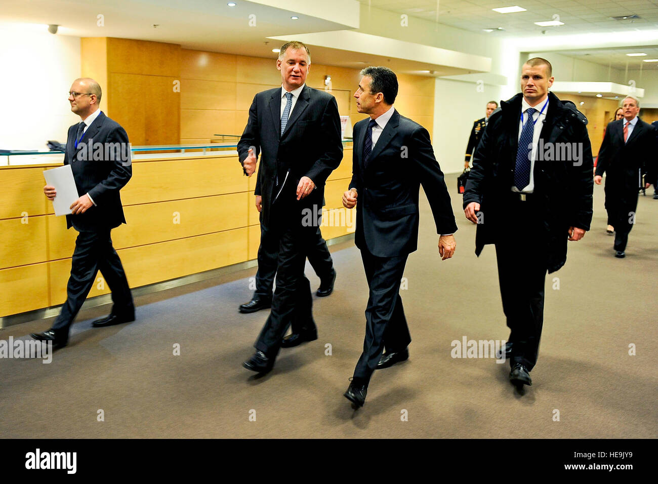 U.S. Deputy Defense Secretary William J. Lynn III walks to a High Level ...