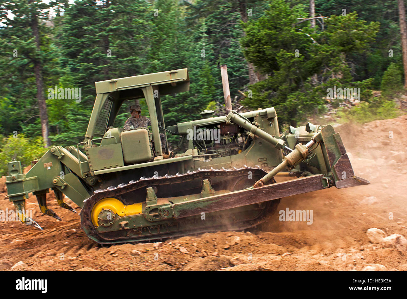 U.S. Army Command Sgt. Major Ron Patterson with the 52nd Engineering ...