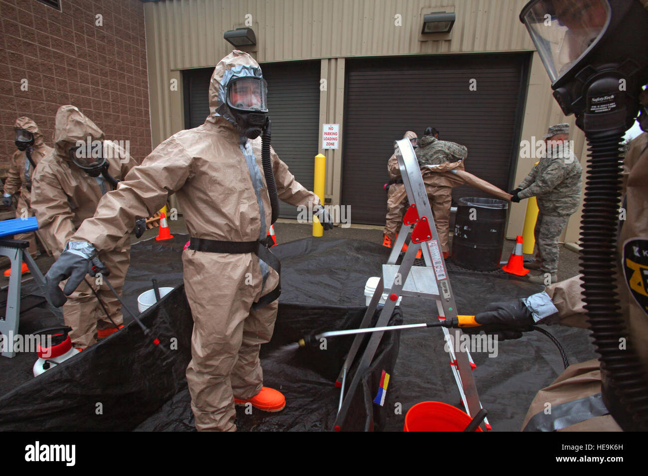 Airmen from the 177th Security Forces Squadron assigned to the Homeland ...