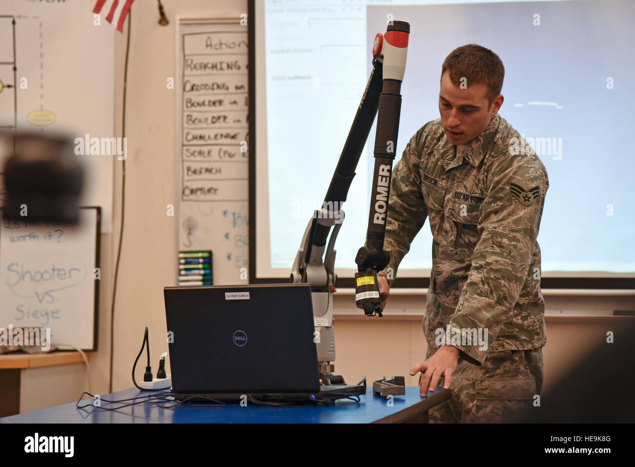 Senior Airman Jerry Brock, 92nd Maintenance Squadron metals technology ...