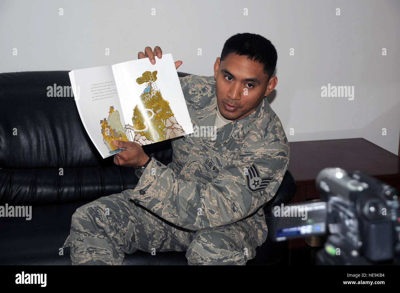 Staff Sgt. Gavin Ramos, services journeyman with the 380th ...