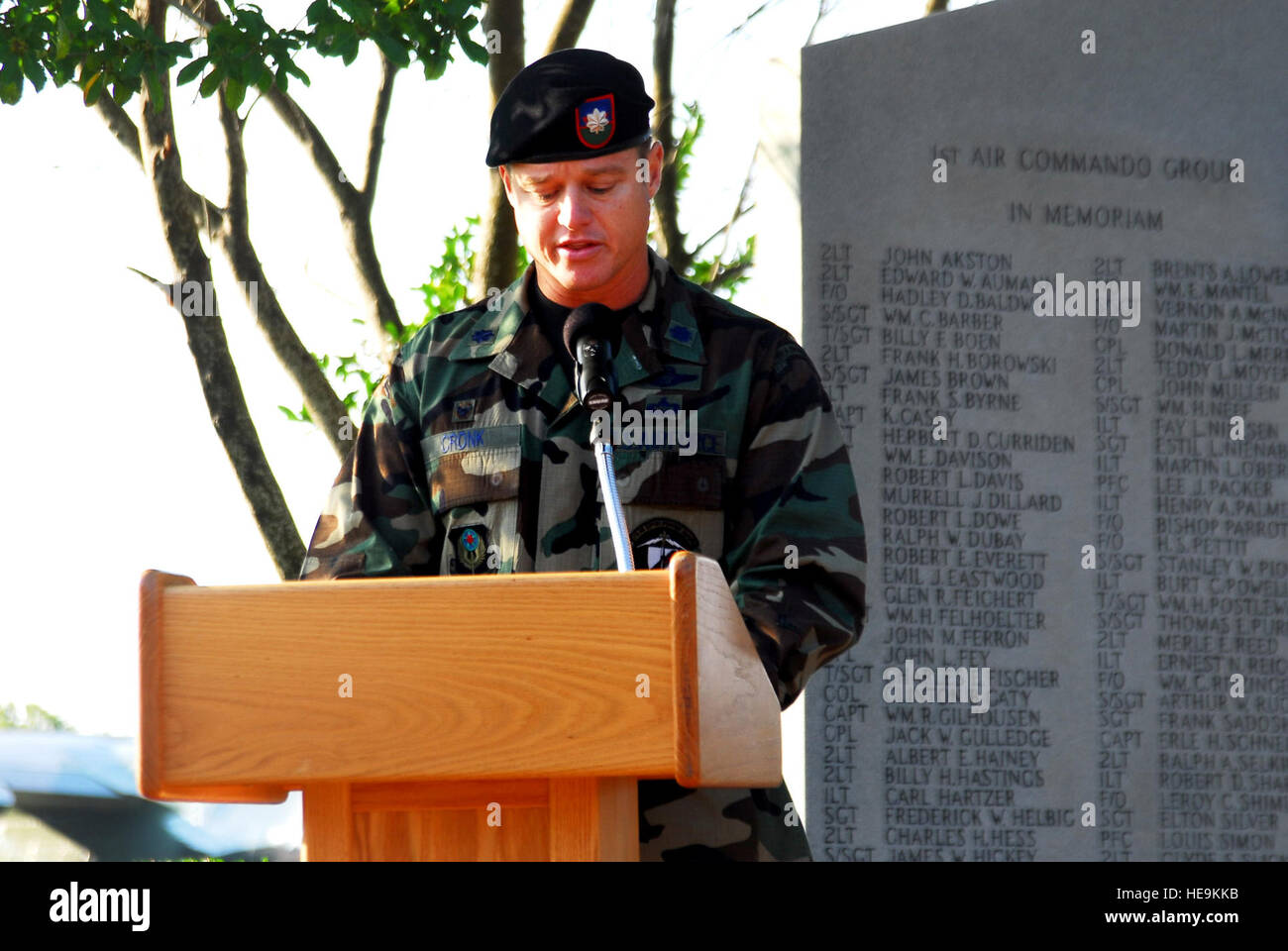 Lt. Col. Christopher Cronk, 17th Air Support Operations Squadron ...