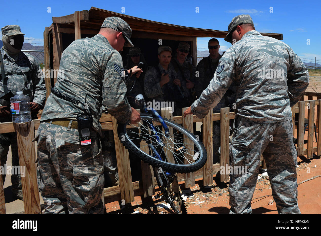 Security Forces Airmen discuss counter improvised explosive device ...