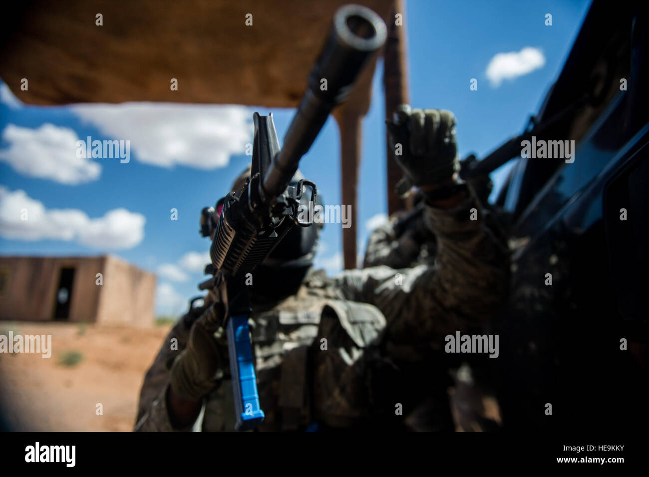 Security airmen participate in 18 day hi-res stock photography and ...