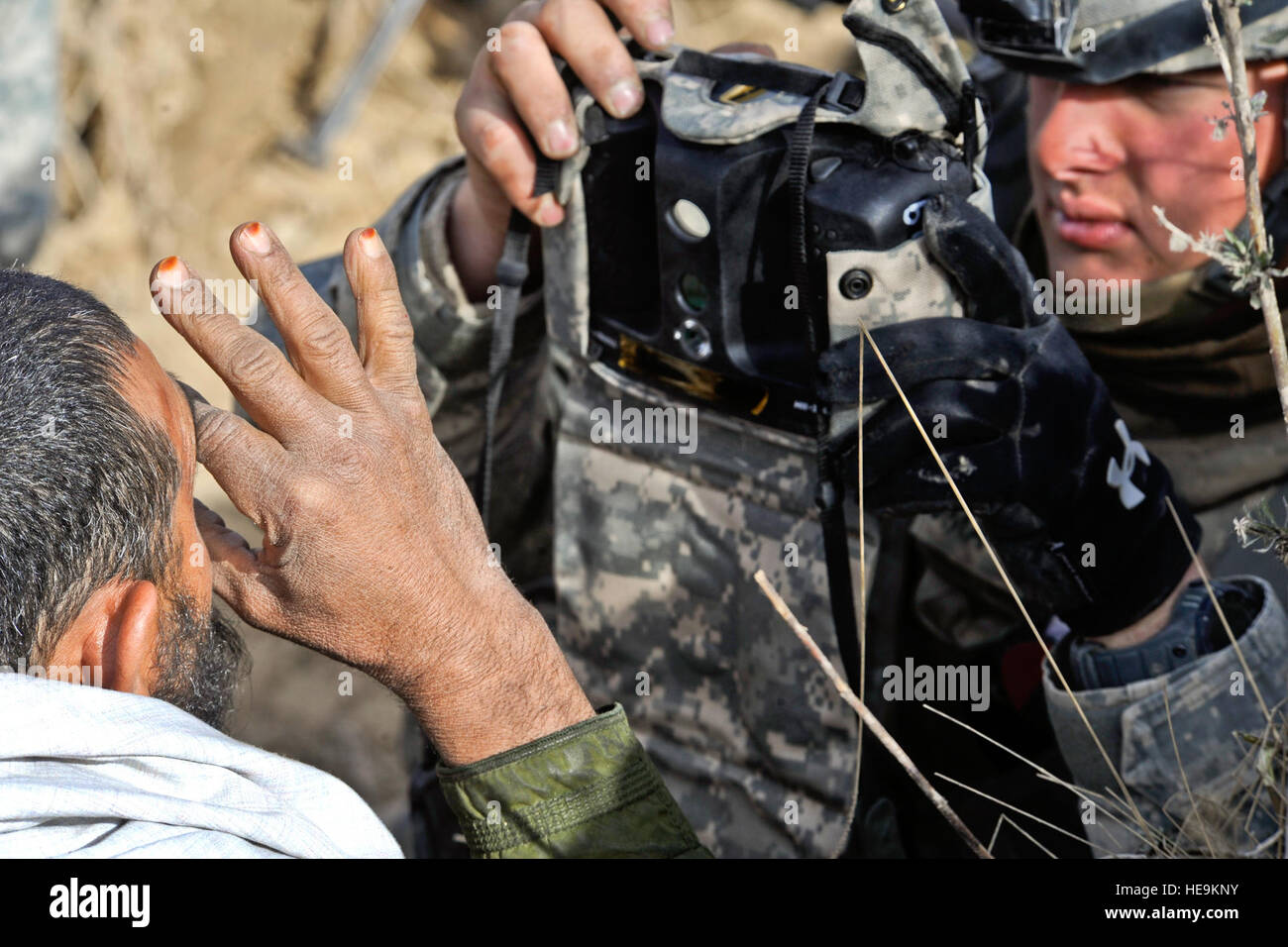 U.S. Army Pfc. Andrew Bock, with Alpha Company, 1st Battalion, 17th ...