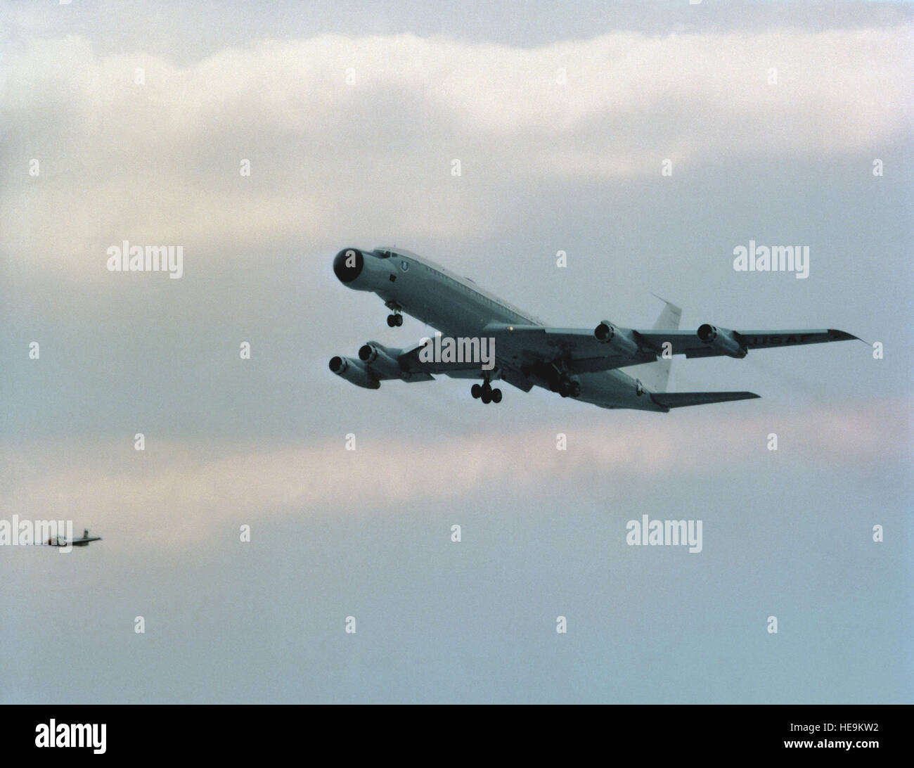 An EC-18B advanced range instrumentation aircraft (ARIA) takes off on ...