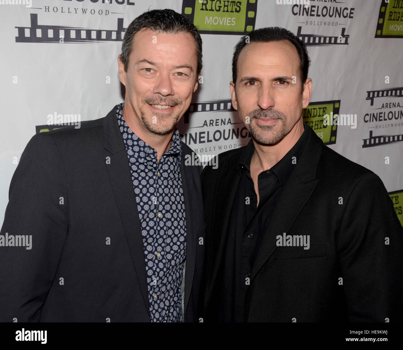 Massi Furlan and actor Oscar Torre arrives at the Los Angeles Screening ...