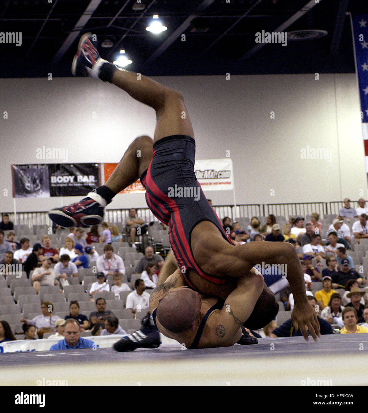US Air Force (USAF) Staff Sergeant (SSGT) Jacob Hey (bottom), Air Force ...