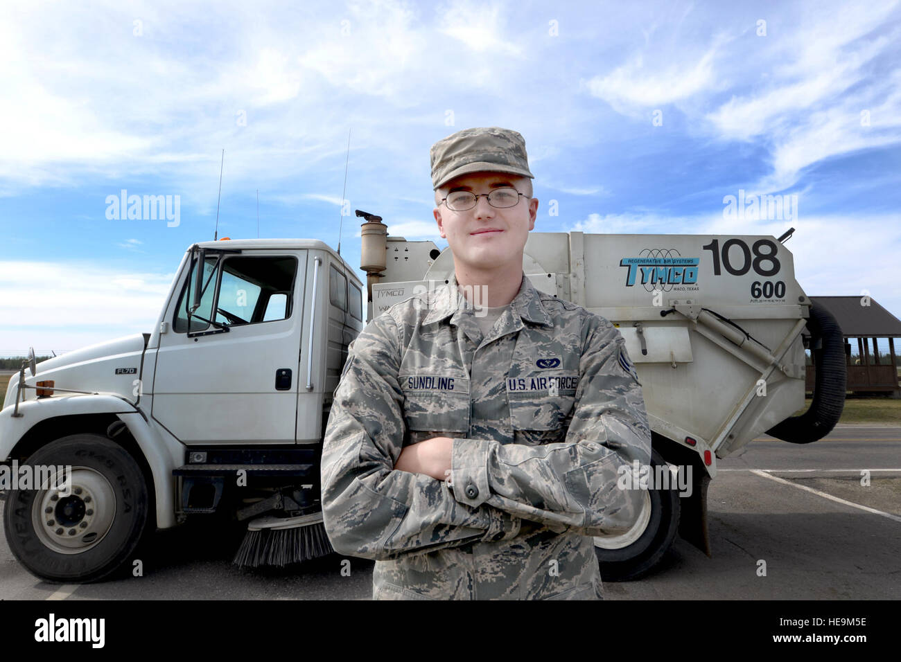 U.S. Air Force Airman First Class Andrew Sundling, a 354th Civil ...
