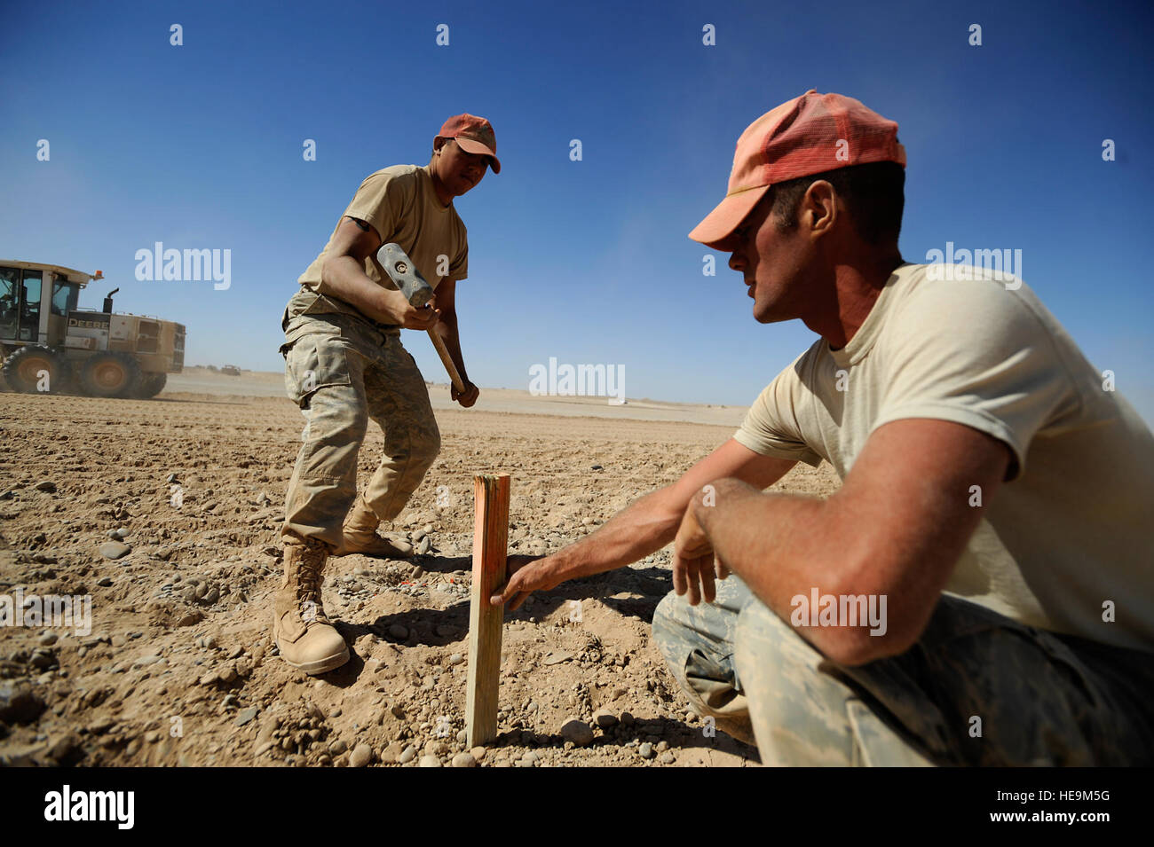 Assigned to the 809th expeditionary red horse squadron hi-res stock ...