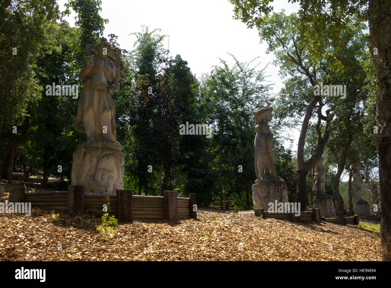 Forest Statues A view of beautifully handcrafted statues inside a ...