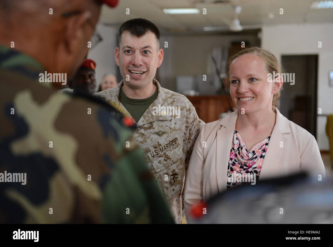 Susan Craig, right, a former U.S. Marine Corps pilot, and Marine Corps ...