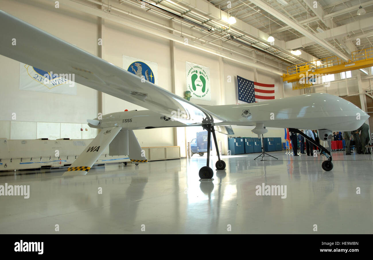 One of the new 214th Reconnaissance Group's new MQ-1B Predator aircraft ...