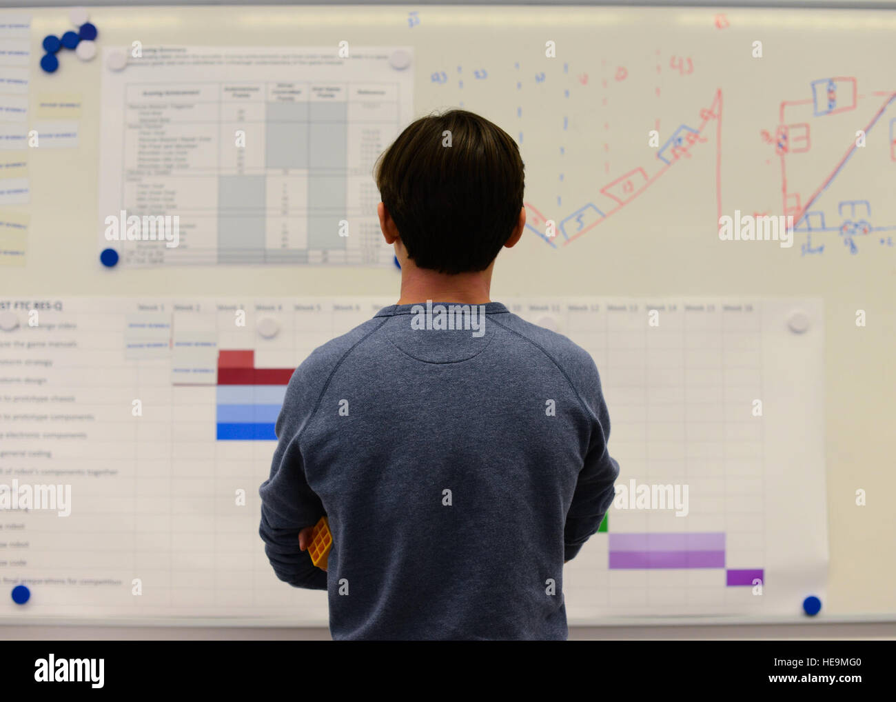 Kyle Kochan, Aviano High School student, looks at upcoming competition ...