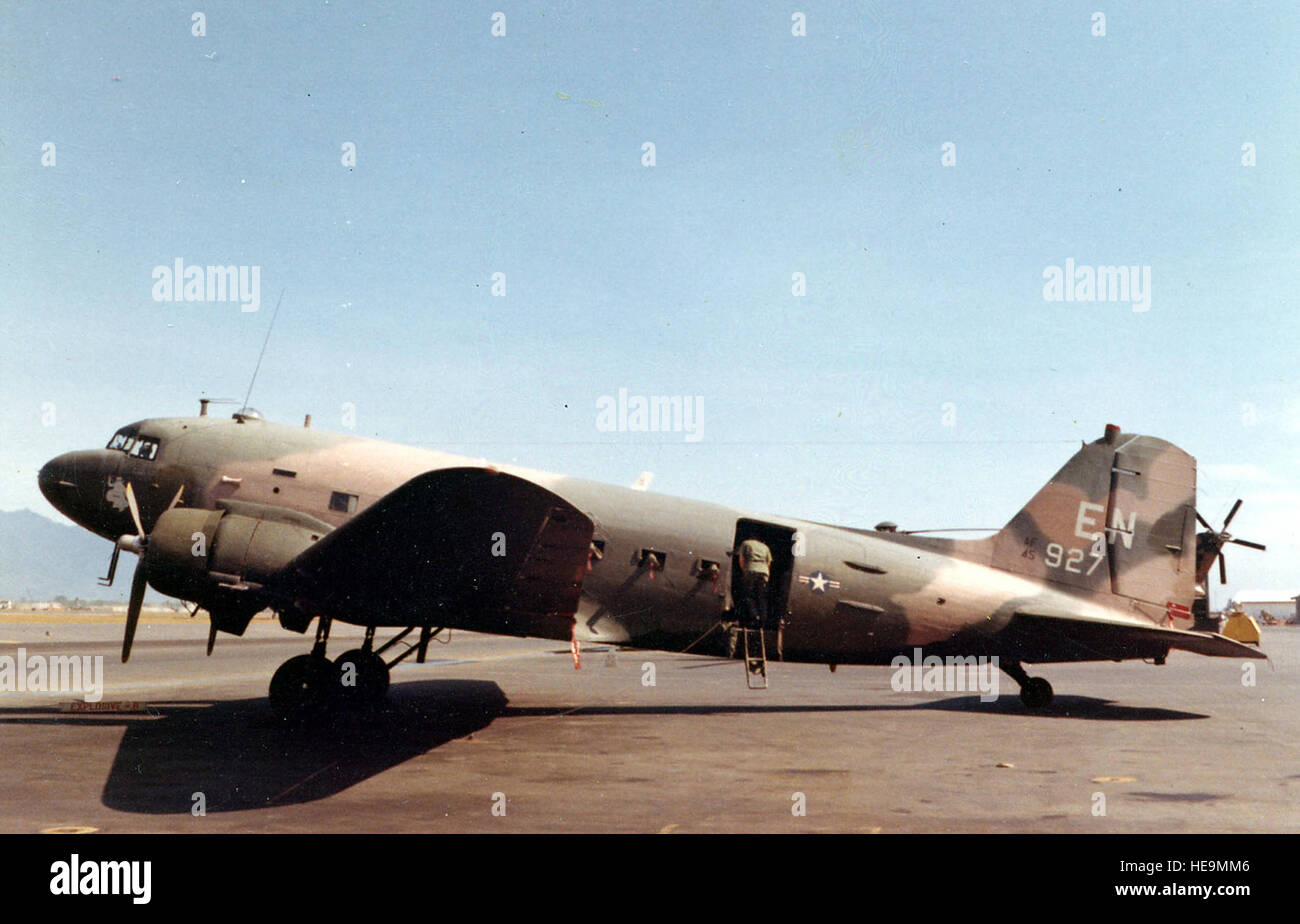Douglas AC-47D (S/N 45-0927) in September 1968 after the 4th Air ...