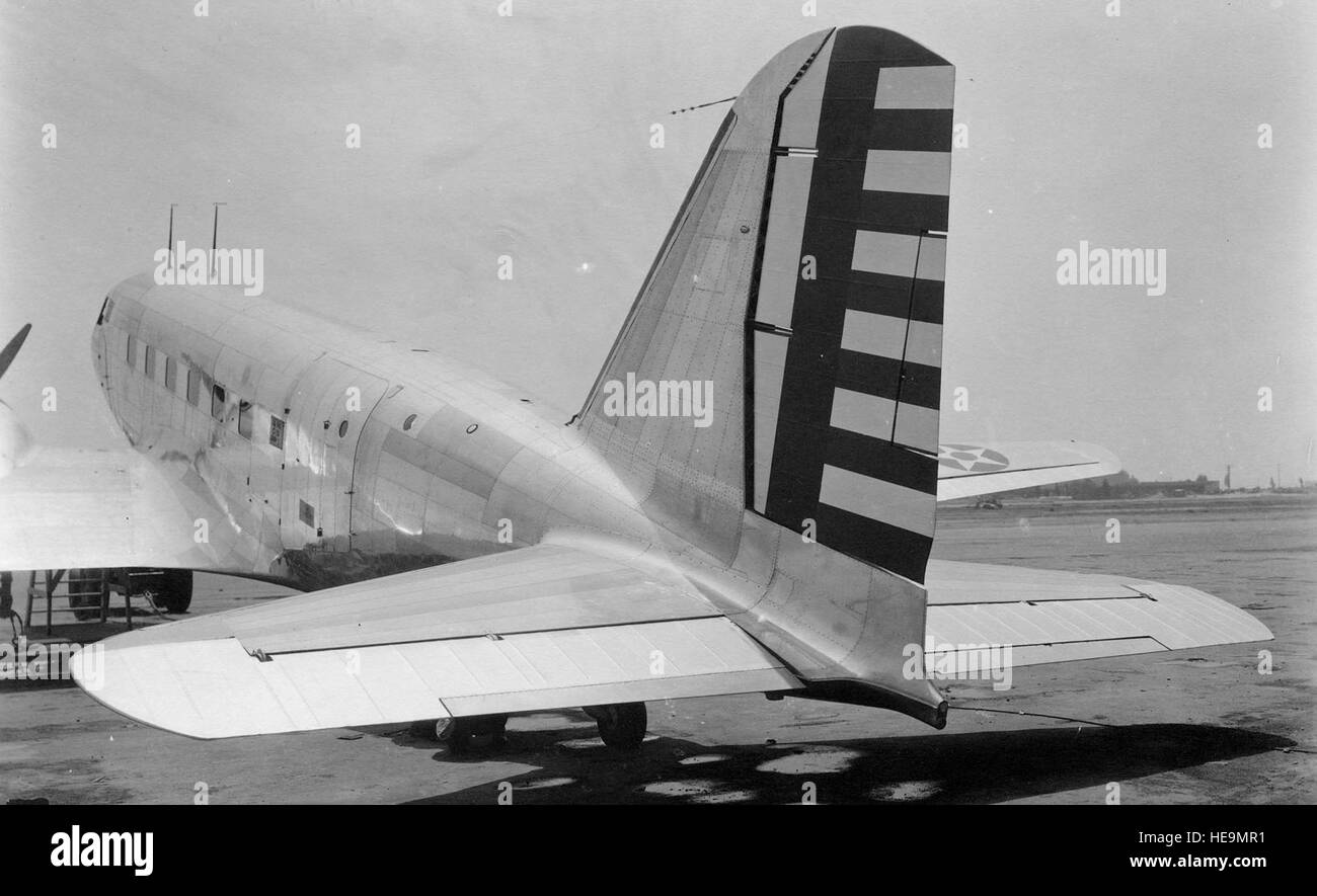 Douglas C-33 detailed aft view (S/N 36-70). (U.S. Air Force photo Stock ...