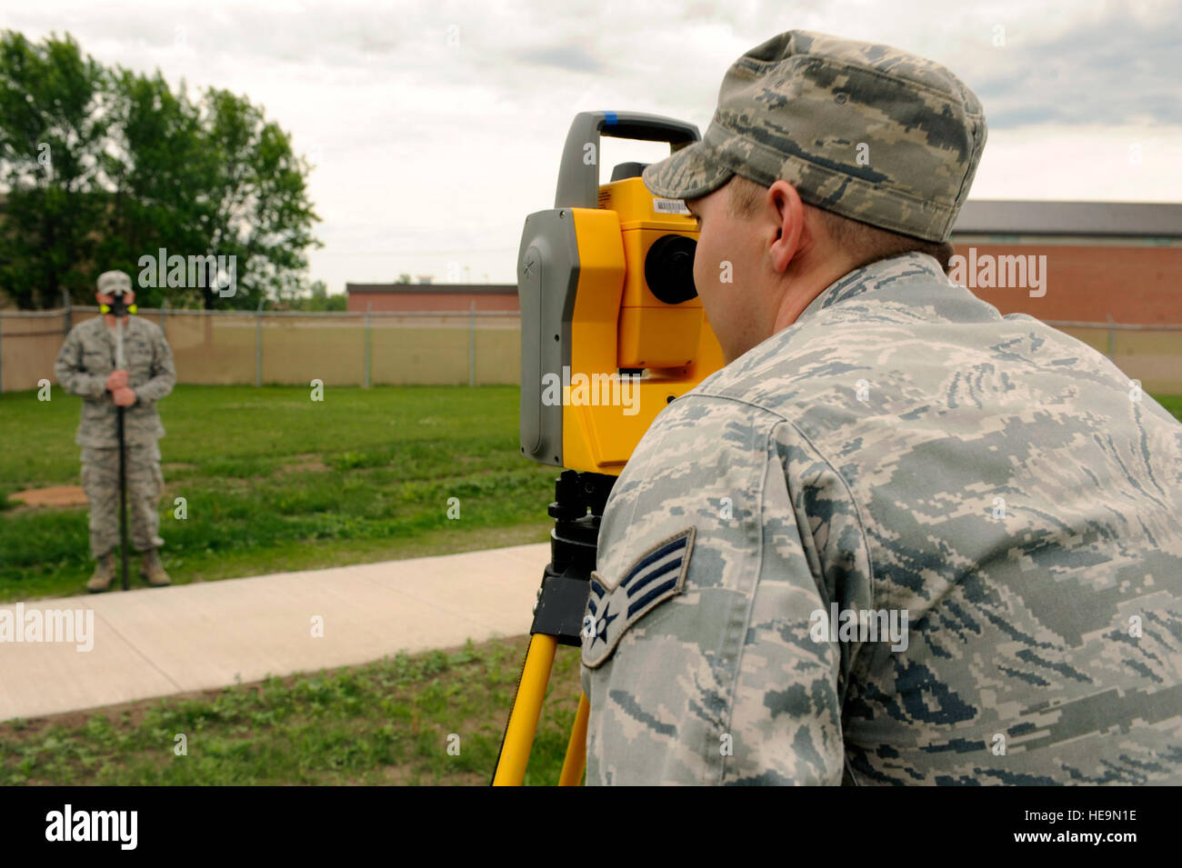 (From left to right) Senior Airmen Brandon Stubblefield and Michael ...