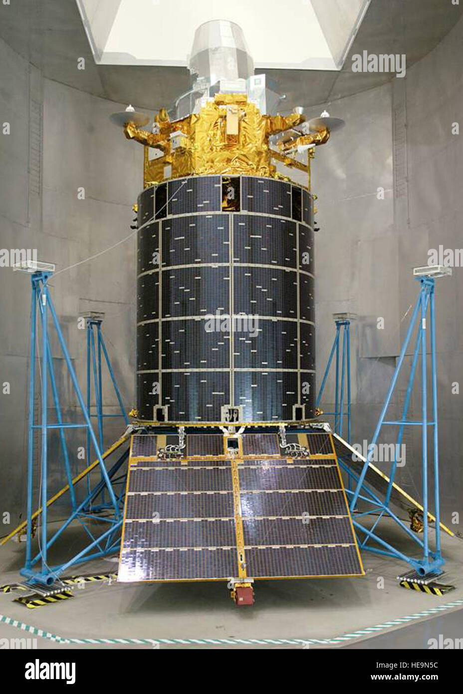 A Defense Support Program satellite replica represents the end of the ...
