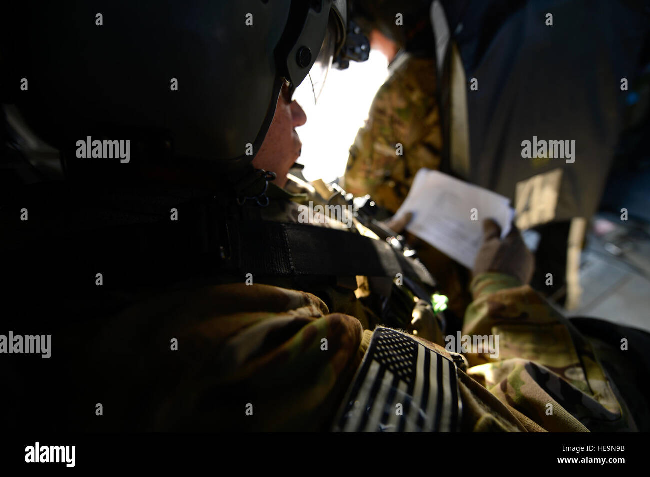 U.S. Army Maj. Mario Rivera, 159th Combat Aviation Brigade en route ...