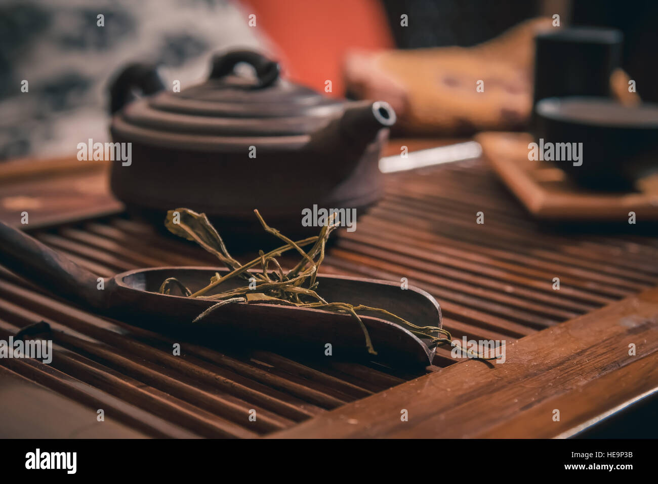 tea ceremony is performed by master Stock Photo - Alamy