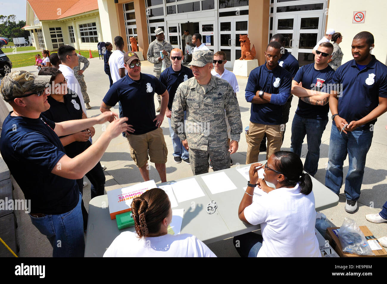 U.S. Air Force Staff Sgt. Robert Evilsizer (left), 18th Security Forces ...