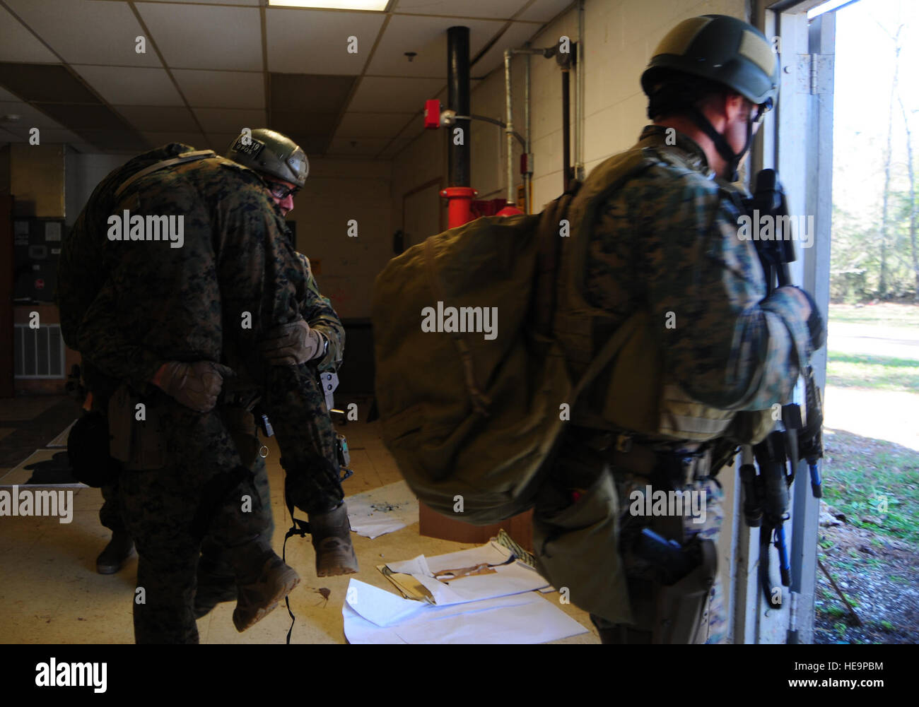 U.S. Marine special operators and U.S. Navy corpsmen participate in ...